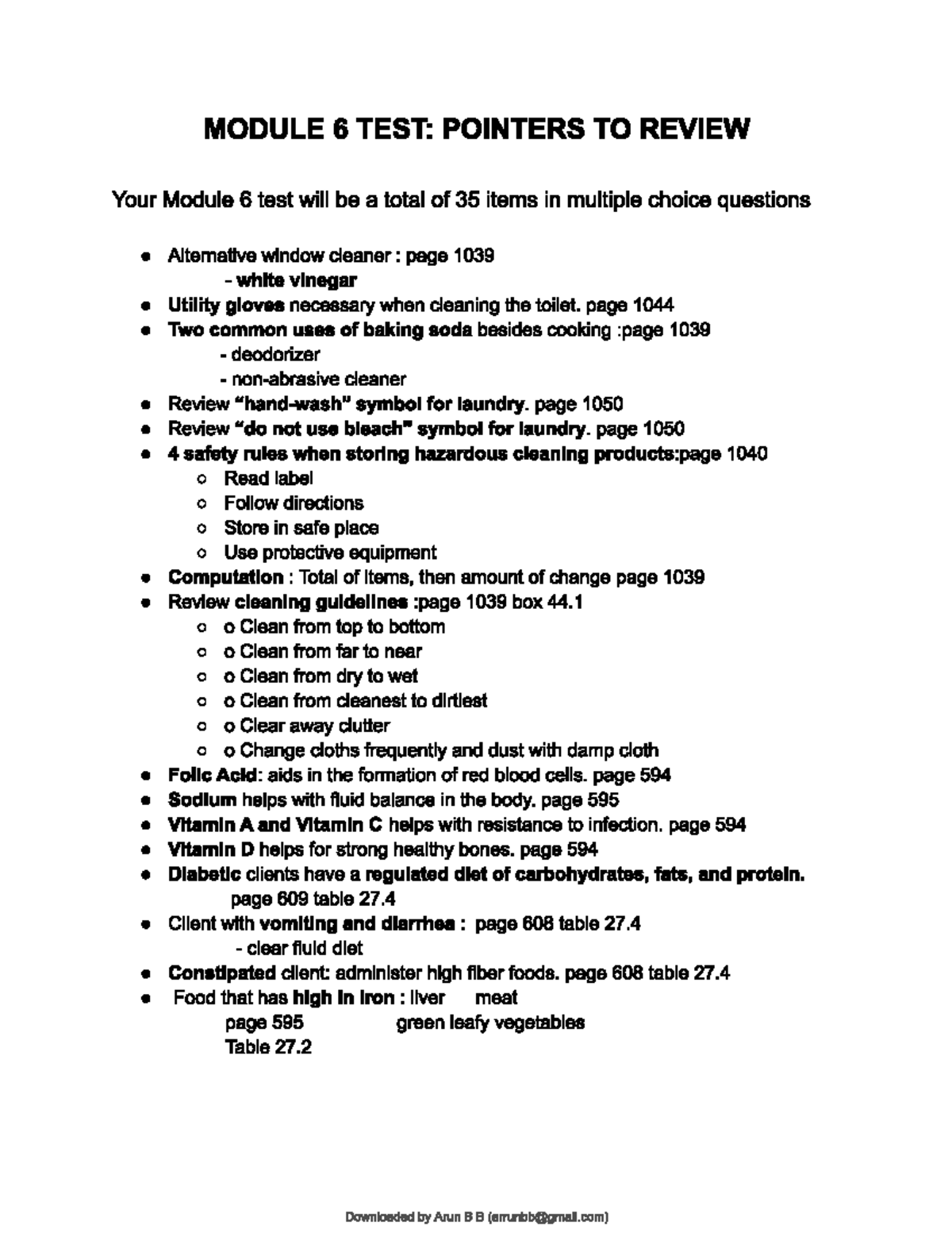 Module 6 - Quiz points to remember - HRPL-107 - Studocu