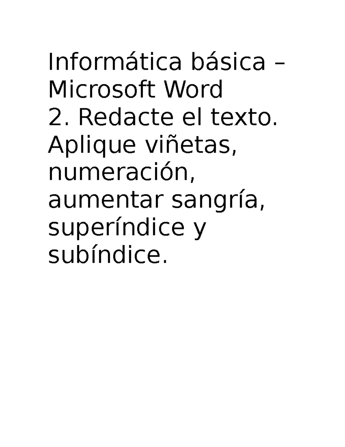 Informática básica ejercicio tres 3 - Informática básica – Microsoft ...