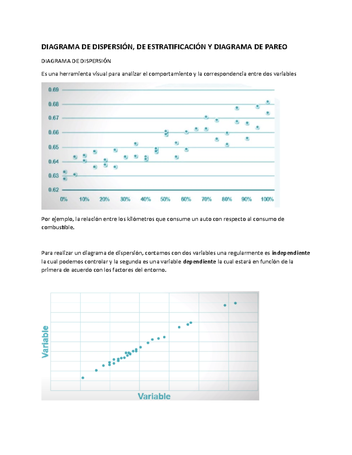 Diagrama DE Dispersión - DIAGRAMA DE DISPERSIÓN, DE ESTRATIFICACIÓN Y ...