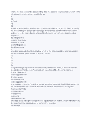 NHA Module 6 Body Structures and Organ Systems - when considering the ...