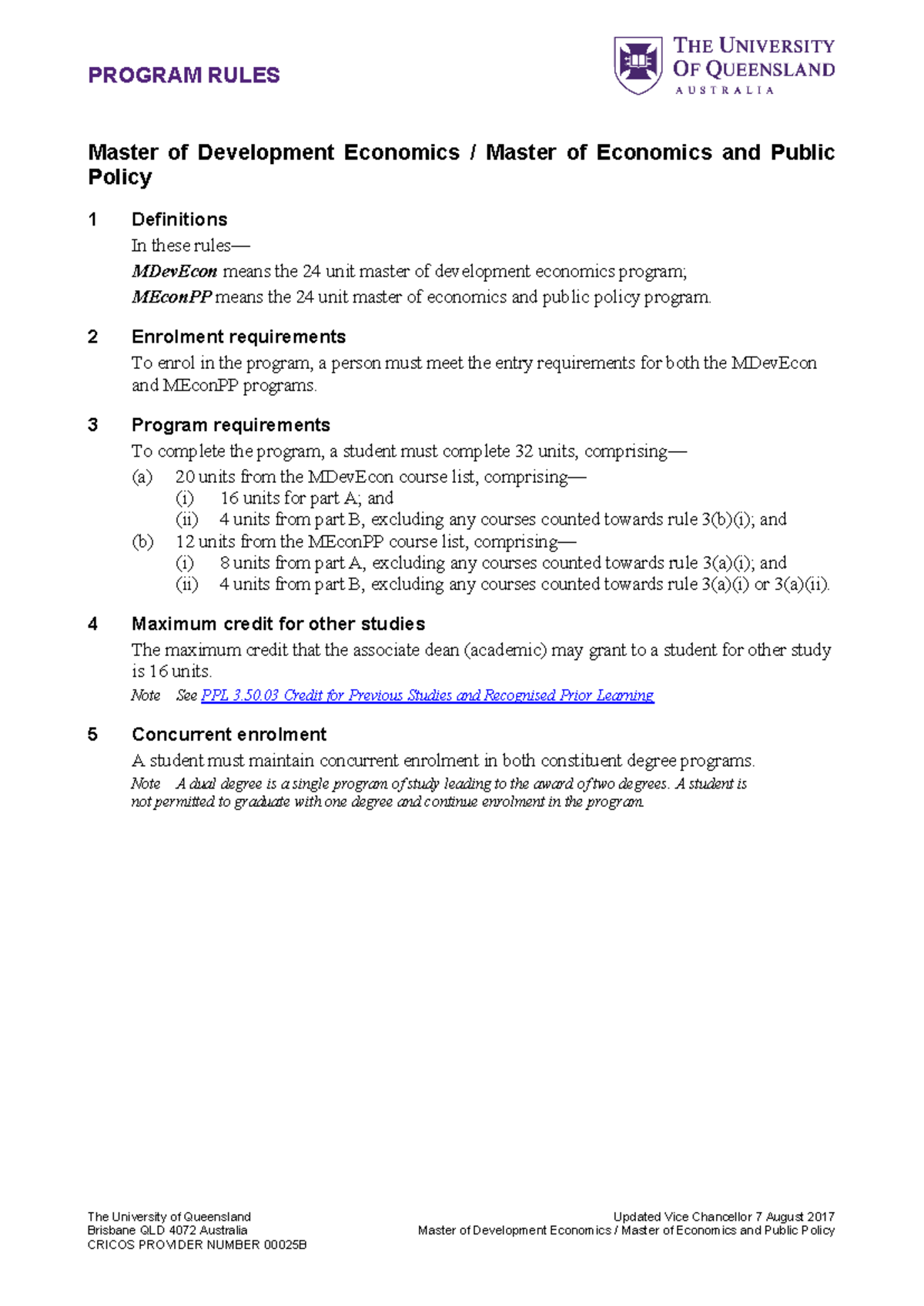 2019 Masters of Development Economics Economics and Public Policy 5691 ...