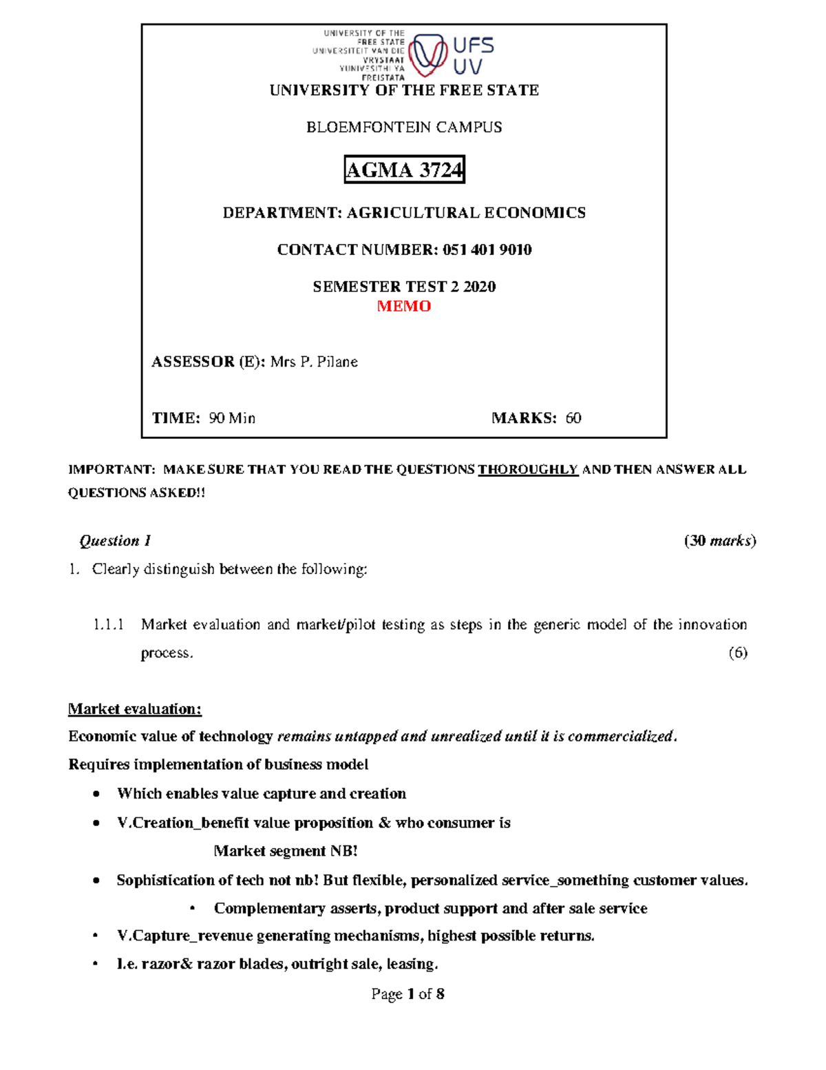 Null - PRACTICE - IMPORTANT: MAKE SURE THAT YOU READ THE QUESTIONS ...