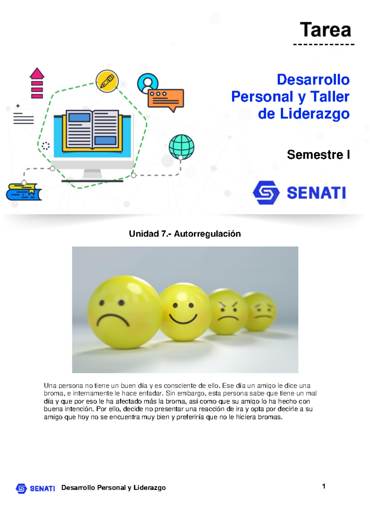 Unidad 7 - · Desarrollo Personal y Taller de Liderazgo · Desarrollo ...