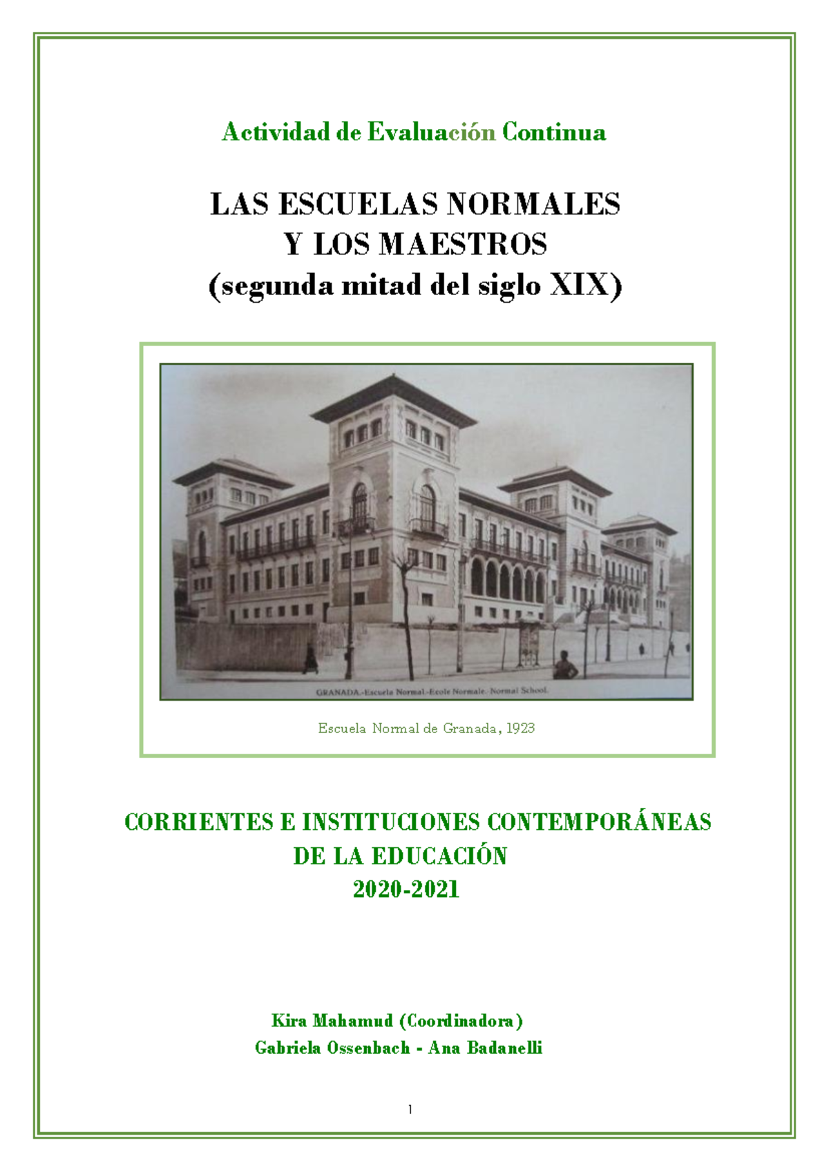 2020 2021 Guia Estudiantes PEC Escuelas Normales - 1 Actividad de ...