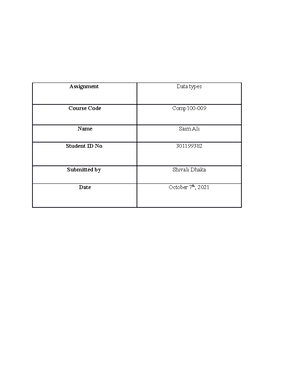 Lab 6; Method Assignment - Lab 6: Method Assignment Group 1 Saim Ali ...