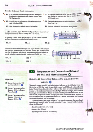 Math 111 Section 5.6 - 384 5 Solving Equations Containing Decimals Objective Objective A Solving ...