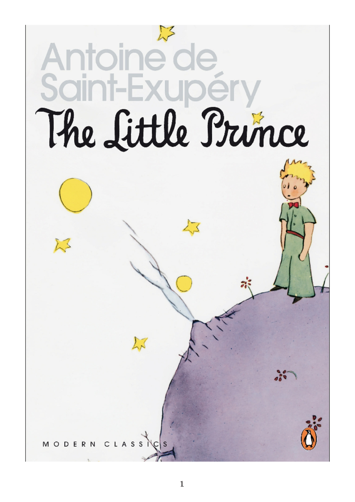 The Little Prince - The little prince Antoine de Saint-‐Exupery - Studocu