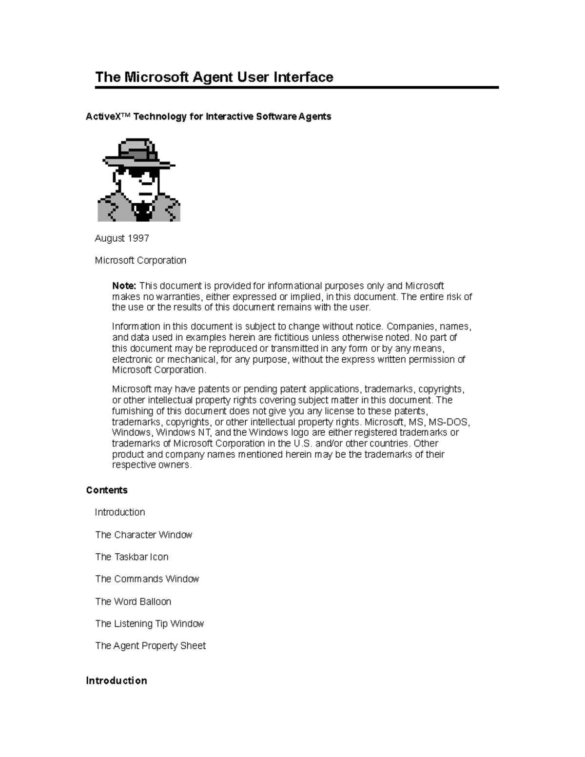 UI - Electronics - The Microsoft Agent User Interface ActiveX ...