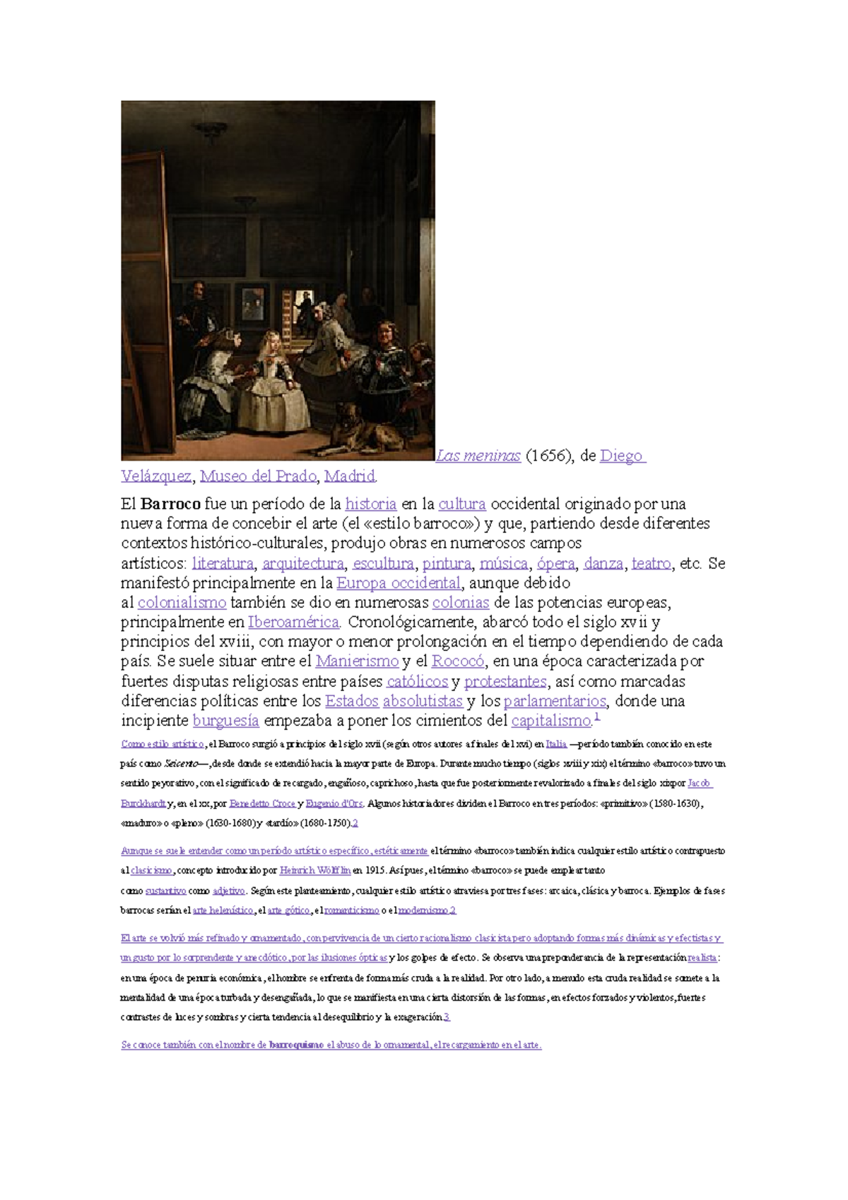 Arte barroco - Textos Literarios del Siglo de Oro - UNED - Studocu