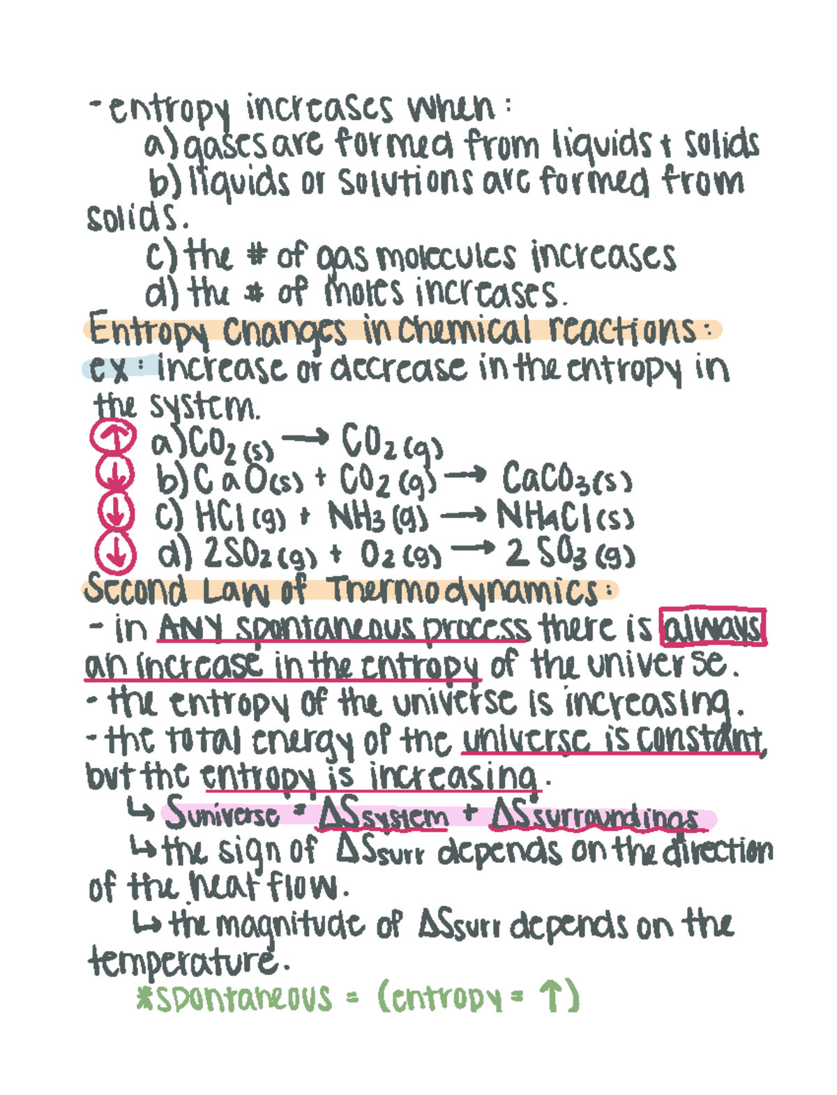 104CHEM lecture 21 - entropy increases when a gases are formed from ...