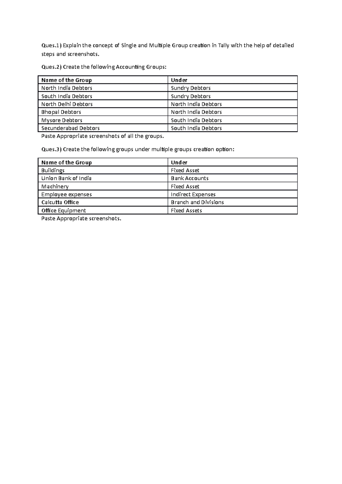 6 Journal Entries ques - Questions for practice of tally step by step ...