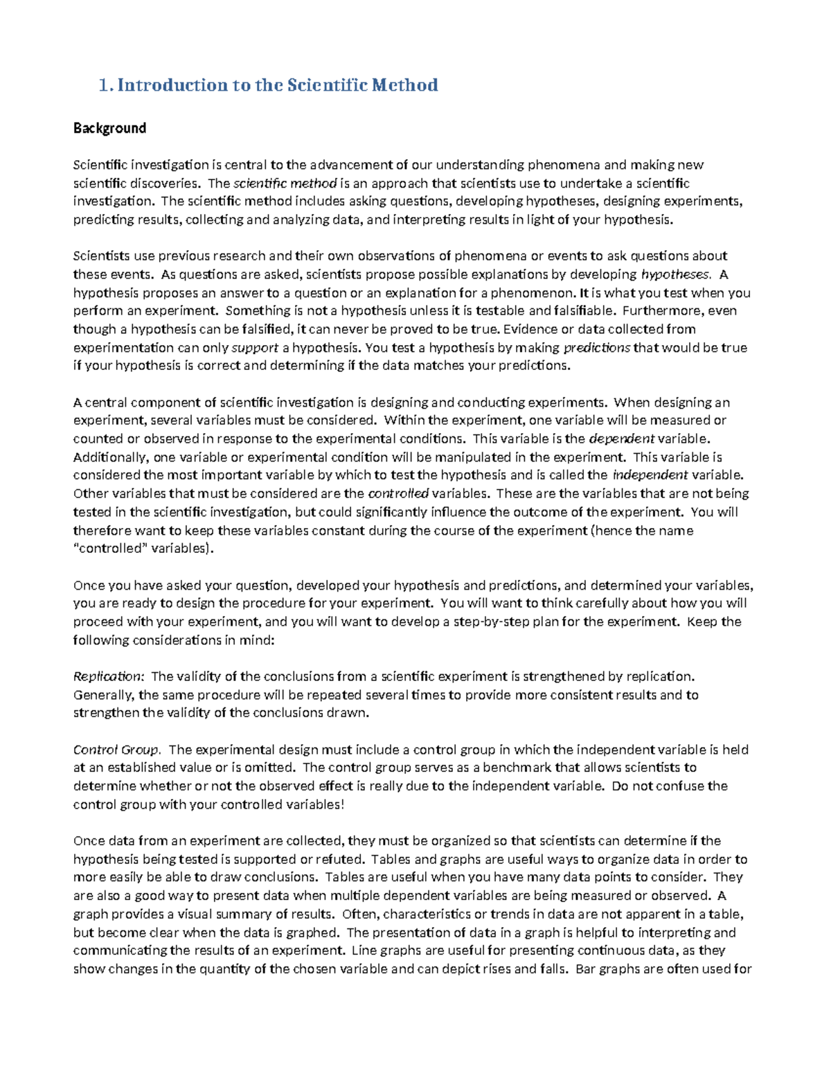 Lab1 - Summary ISBN - International Standard Book Number - 1. Introduction to the Scientific ...