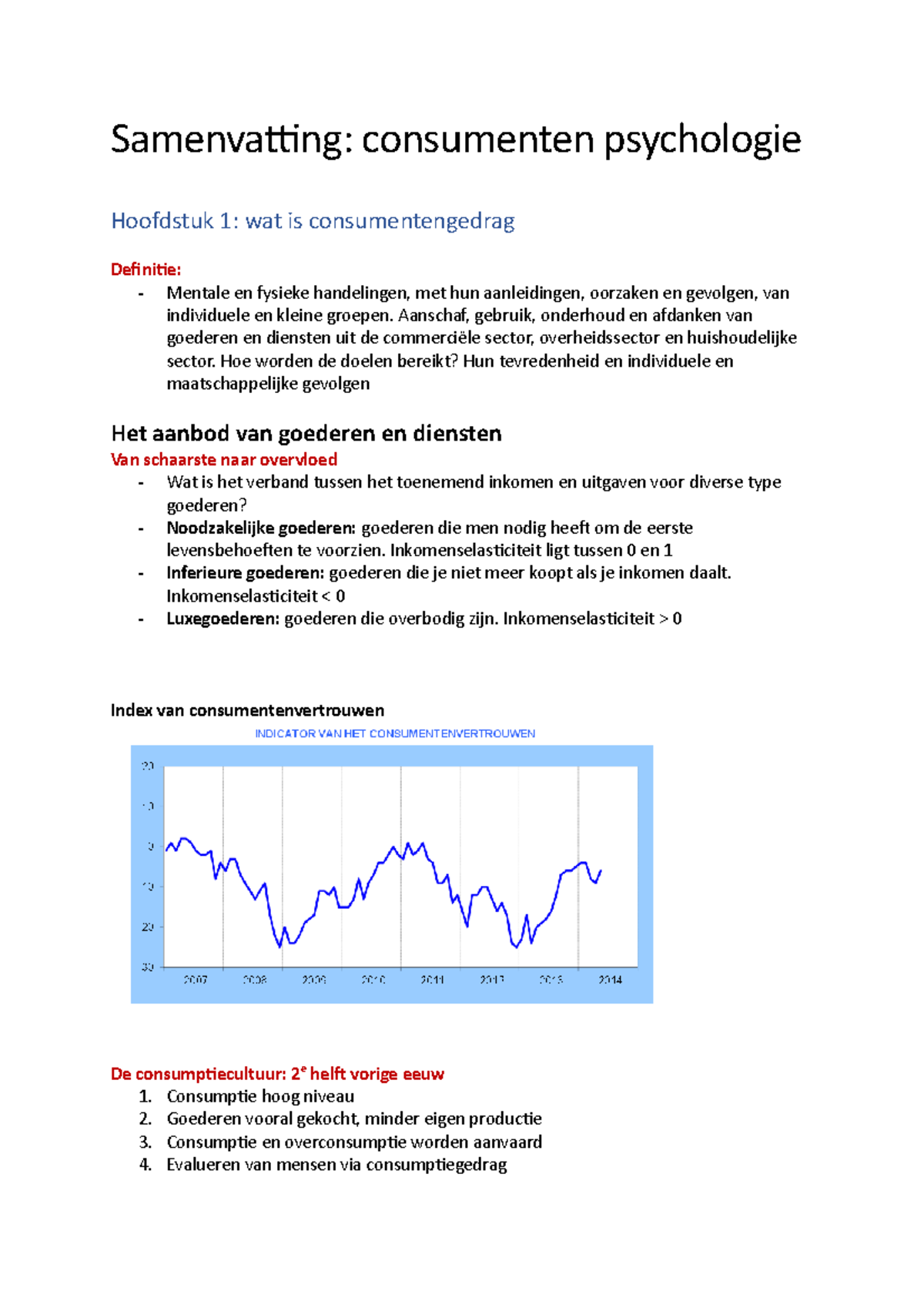 Samenvatting-consumenten - Samenvatting: consumenten psychologie ...