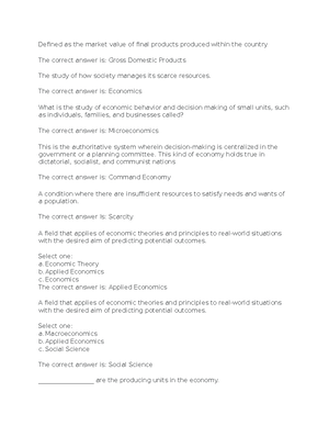 Econ 122 week 1-9 by dwex - 1/21/2021 Q1 PERFORMANCE TASK 5: Attempt ...