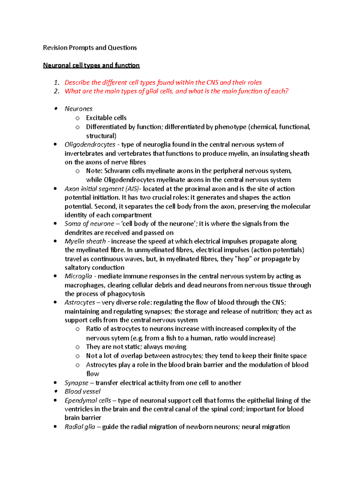Revision Prompts and Questions - Revision Prompts and Questions ...