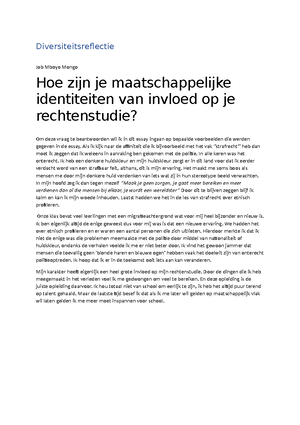 Essay Job Mboyo - oiuj - In hoeverre is het voorstel voor de Tijdelijke ...