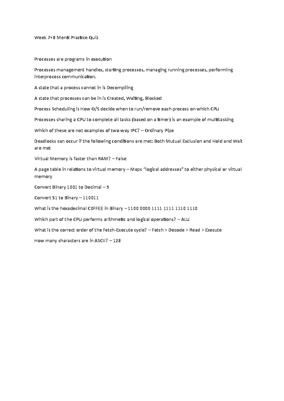 Week 7 + 8 Menti Quiz - 31268 - Studocu