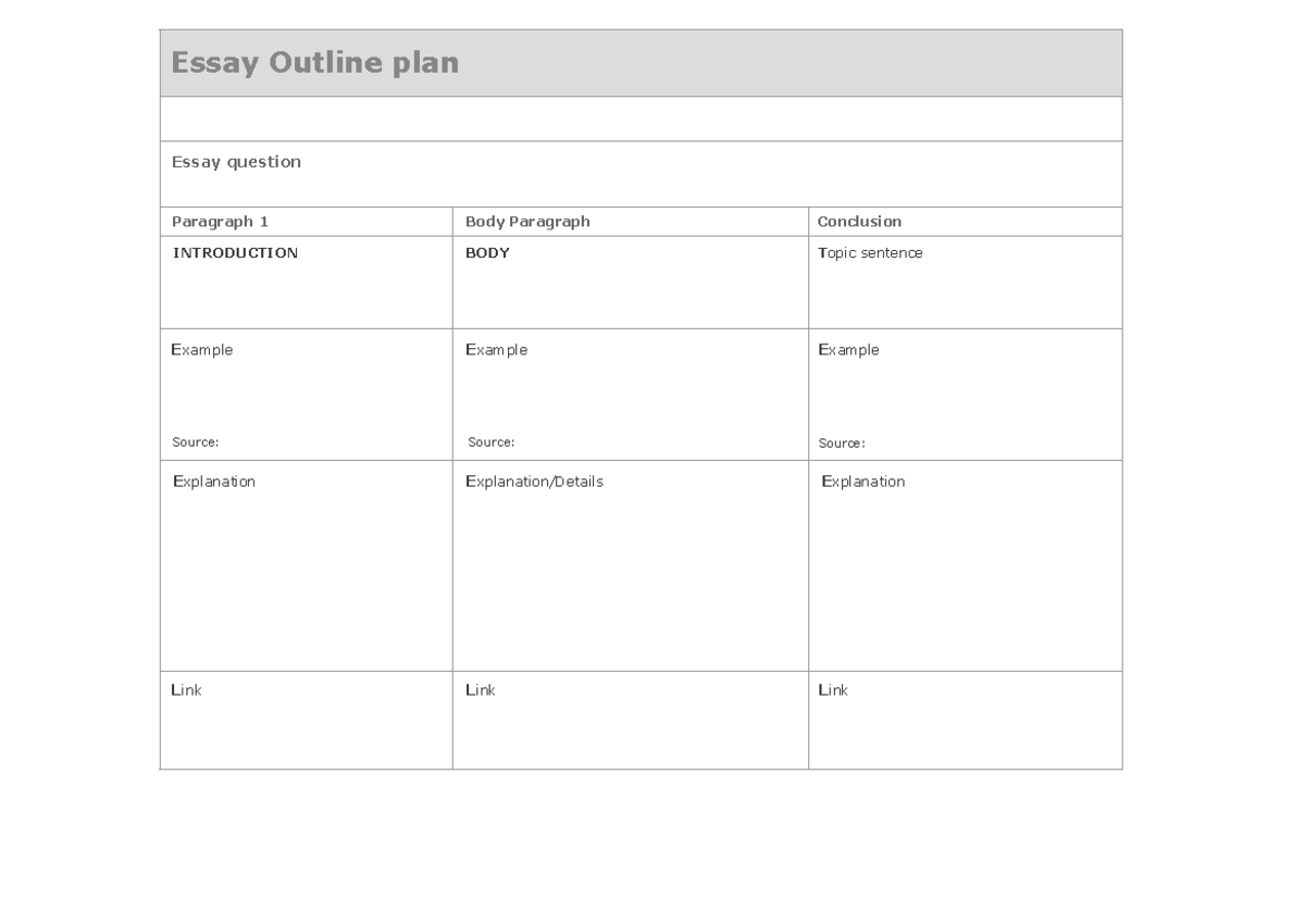Essay Outline Template 04 - Purposive Communication - Essay Outline ...