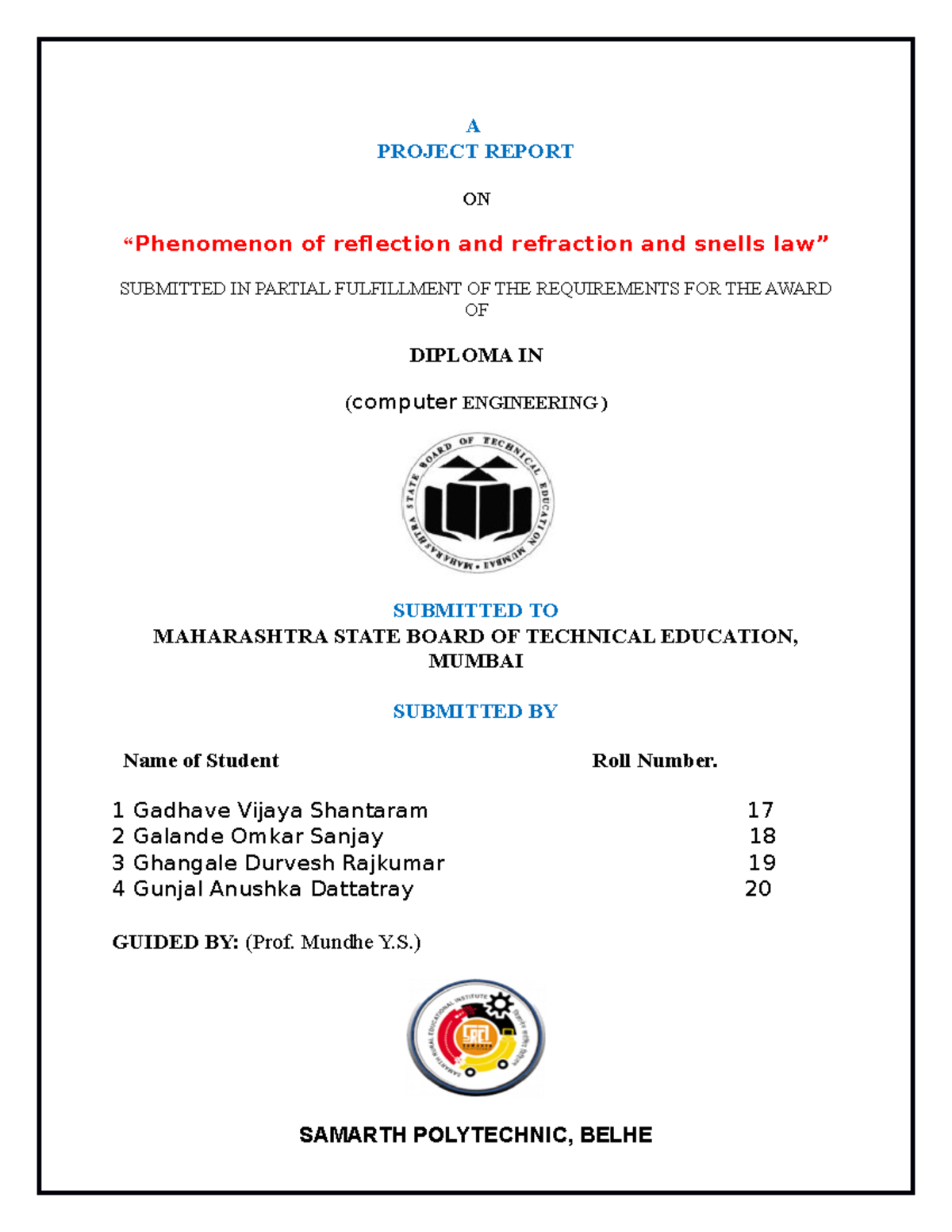 Vijaya - micro - ####### A ####### PROJECT REPORT ON ...
