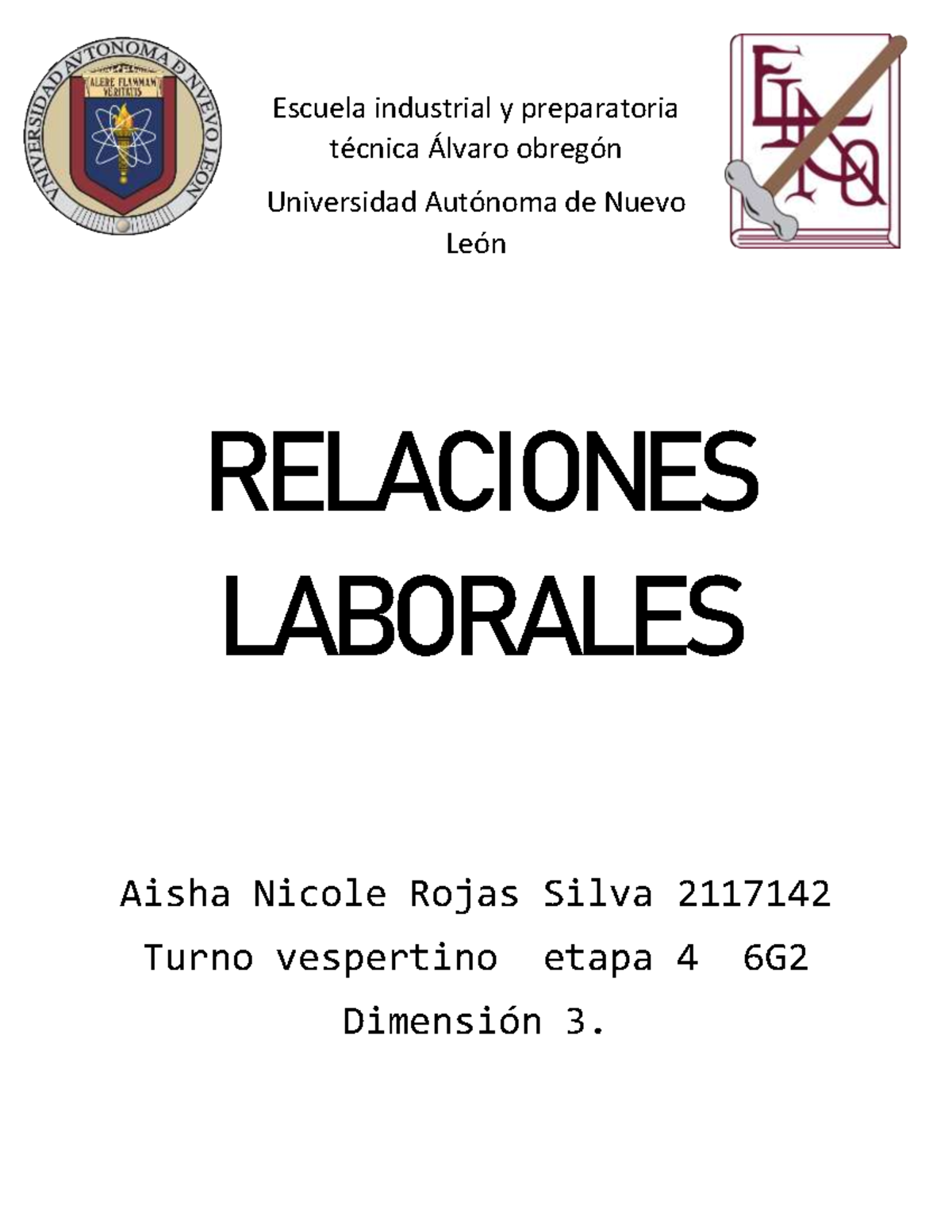 Rellab ANRS DIM3 E4 - Relaciones Laborales - Escuela industrial y ...