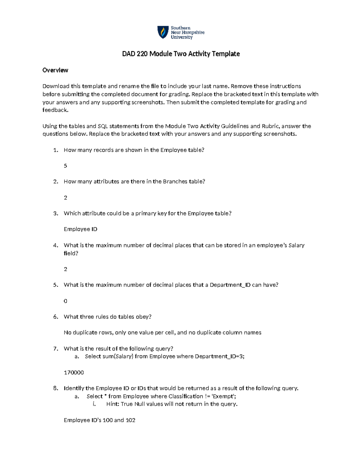 DAD 220 Module Two Stephanie Shokes - DAD 220 Module Two Activity ...