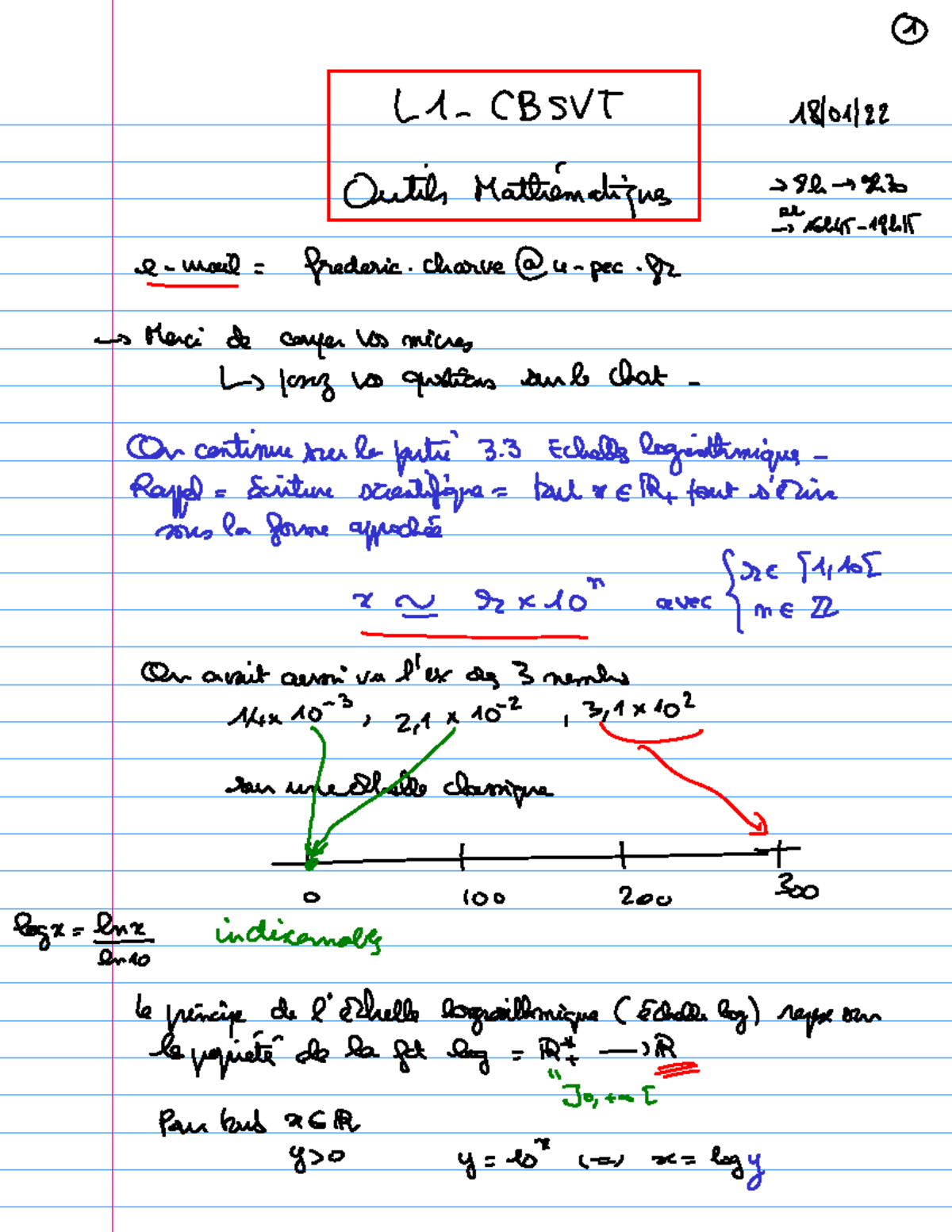 Cours de 8h-9h30 - ,lkljbhv - outils mathématiques - Studocu