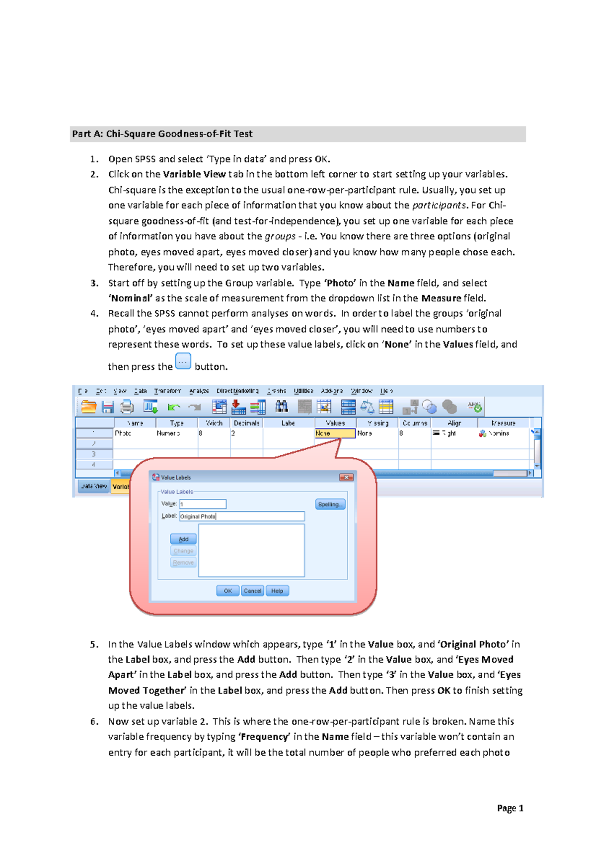 PSY2071 Lab 3 SPSS Example - Research Design and Analysis (PSY2051 ...