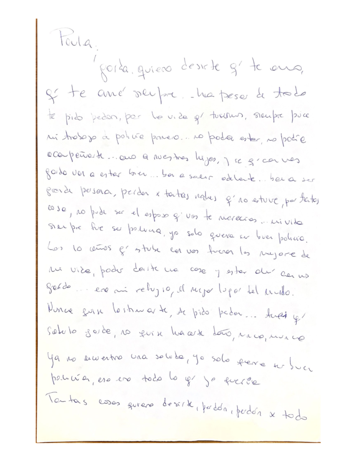 Carta póstuma-4 - informe - Pola gorka . quien desirte or te ano, f te ...