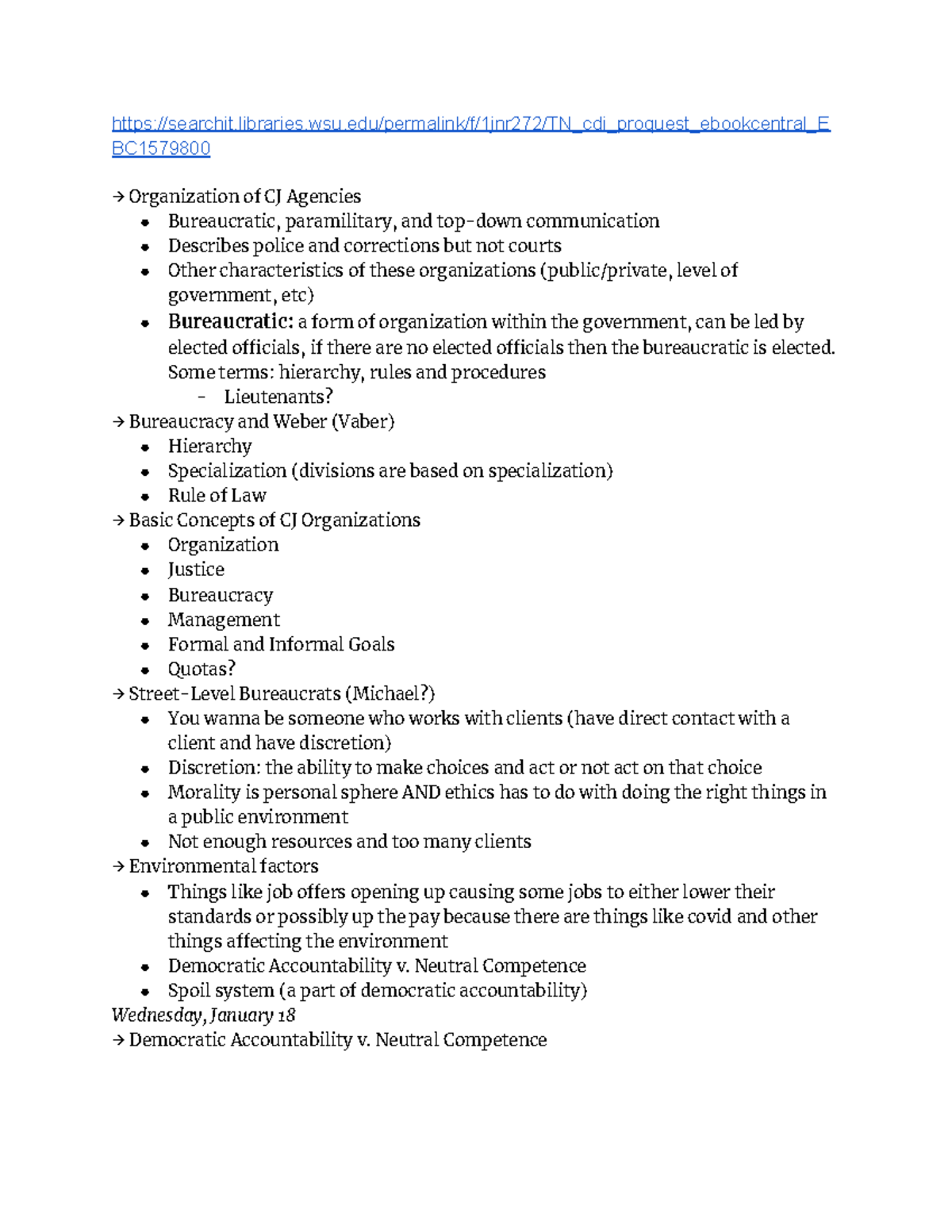 Criminal Justice Management (CRM J 390) - - Studocu
