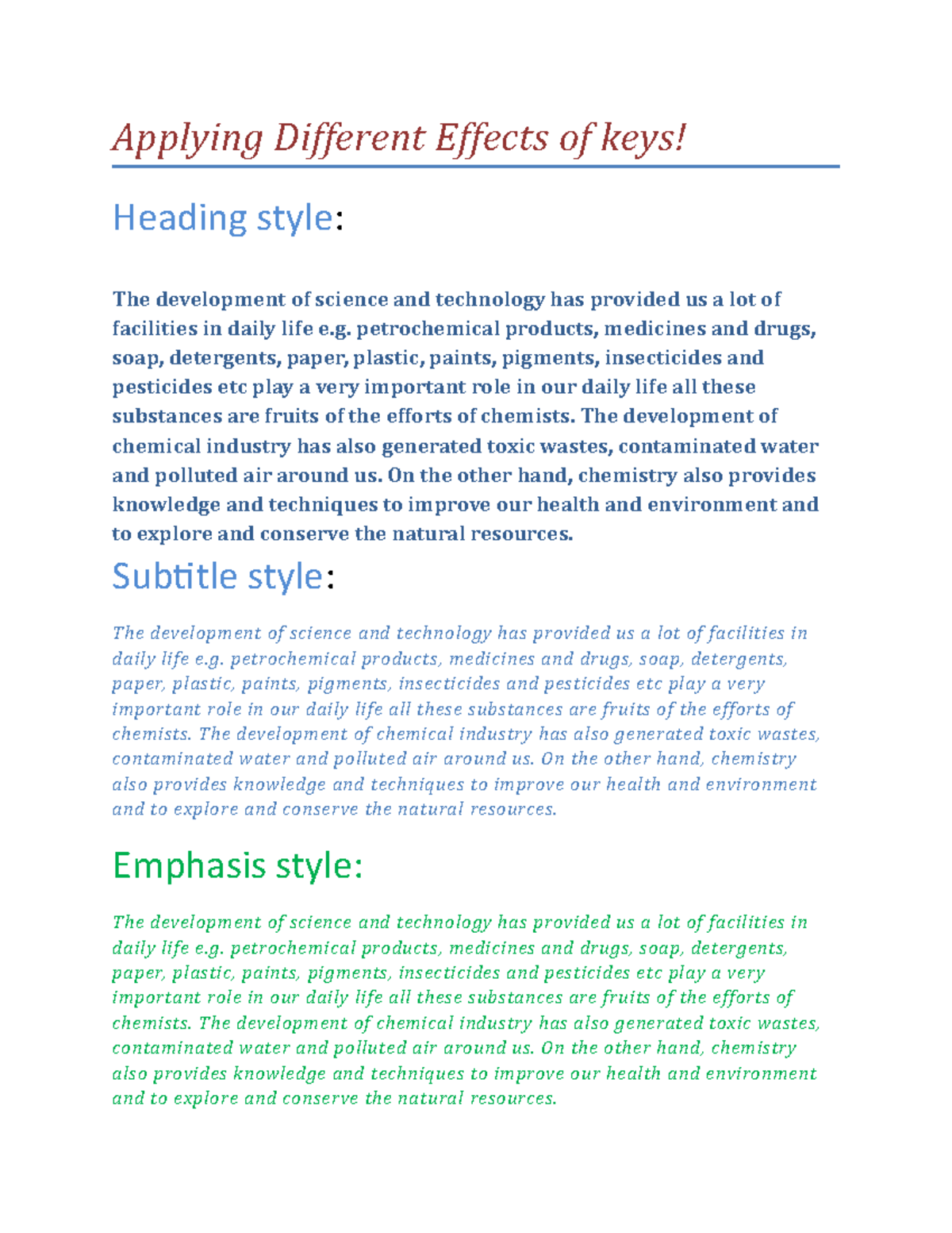 Applying Effects Of Keys - Introduction to Physics - Studocu