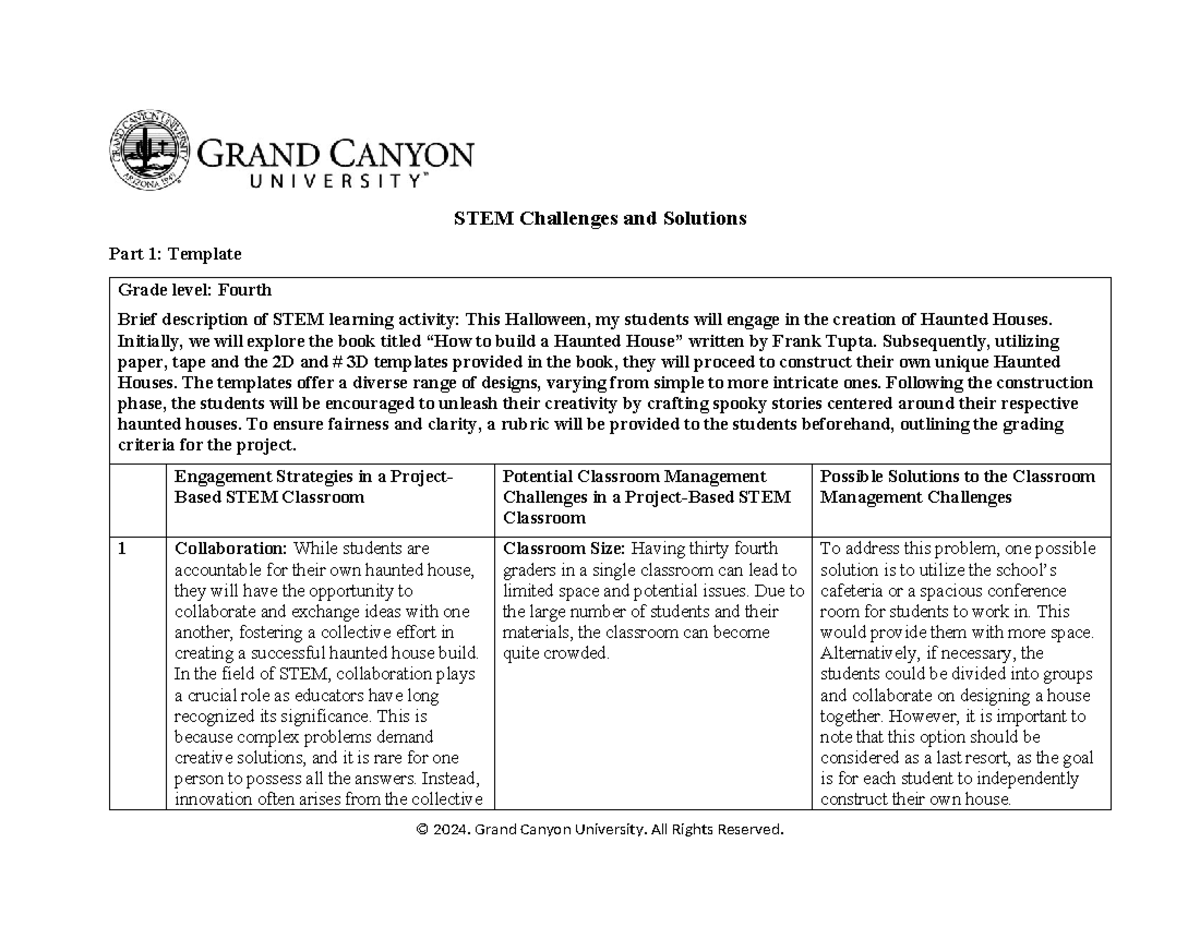 STEM Challenges and Solutions Topic 5 - STEM Challenges and Solutions ...