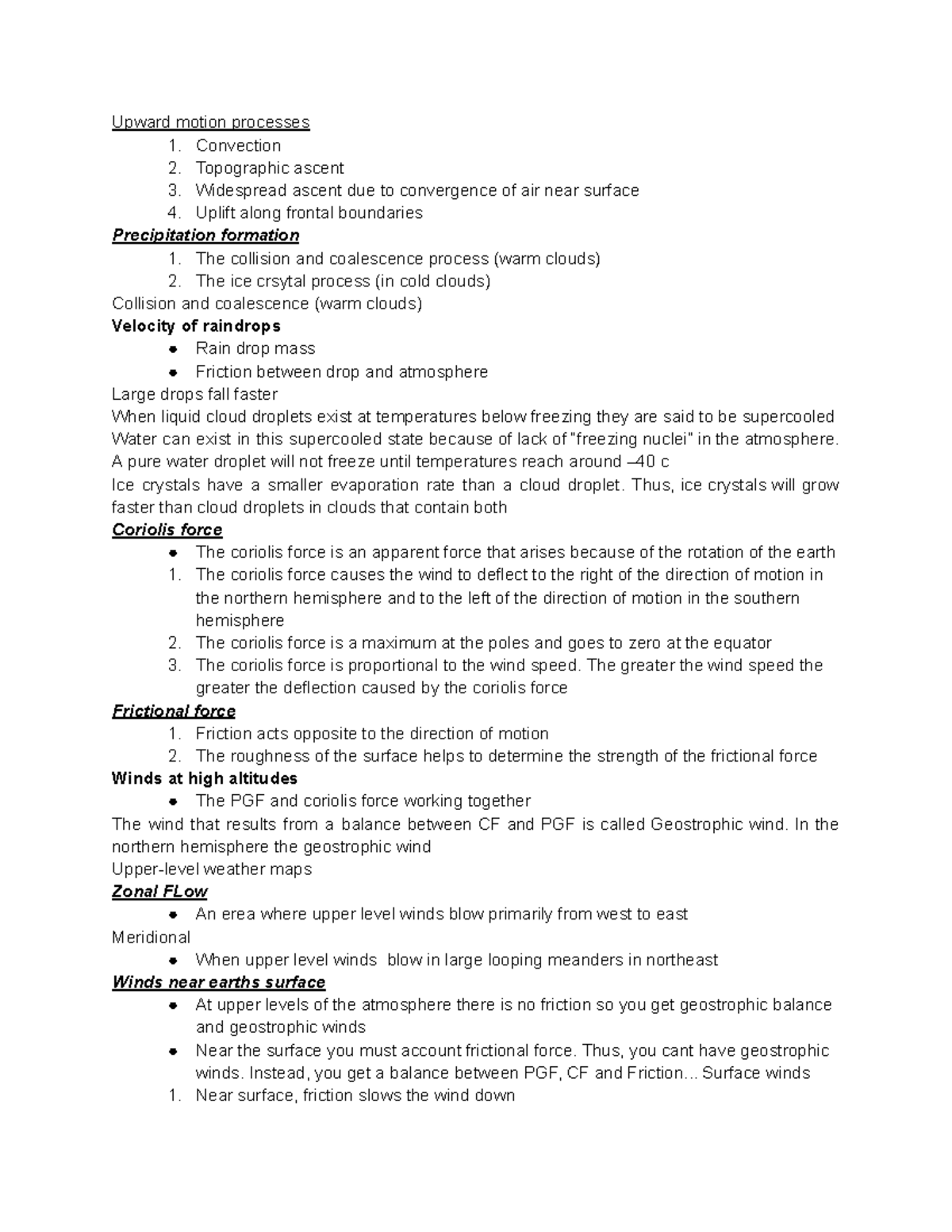 Meteorology study notes (38) - Upward motion processes 1. Convection 2 ...