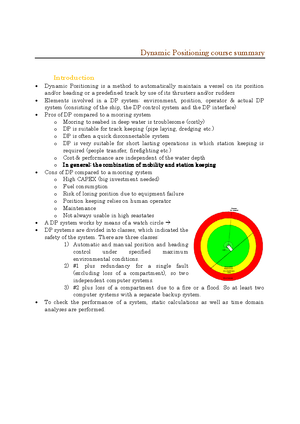 Exam Questions and Answers Dynamic positioning - Exam dynamic ...