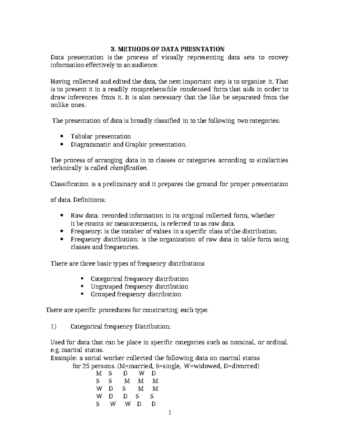 Chapter-3-Methods of Data Presentation - 3. METHODS OF DATA PRESNTATION ...
