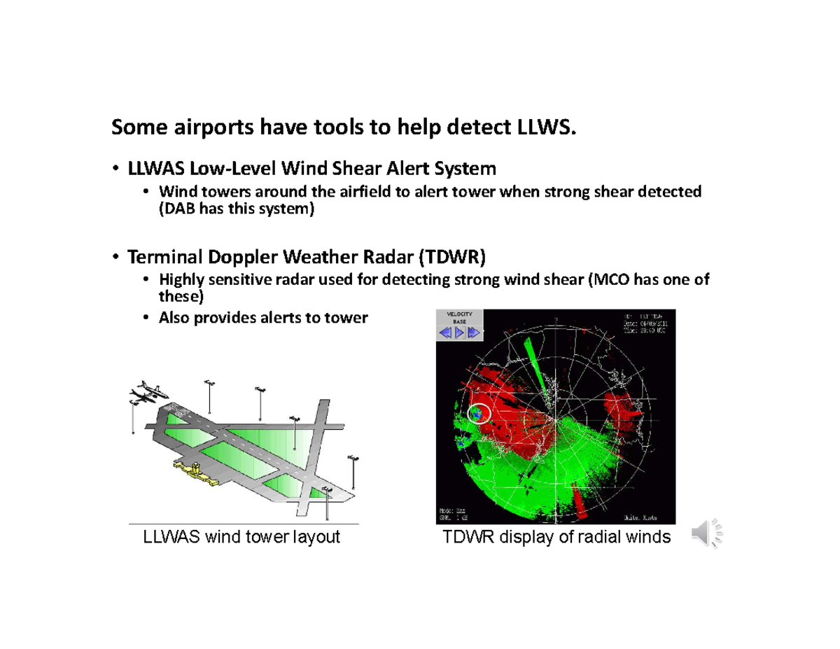 M11-5 Detection and Reporting of LLWS - Some airports have tools to ...