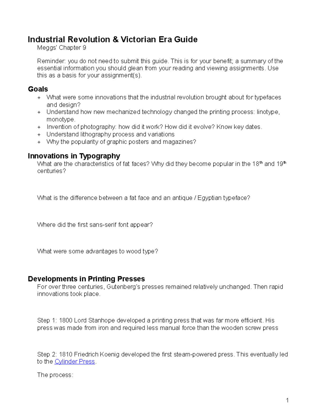 09industrial reading - Industrial Revolution & Victorian Era Guide ...