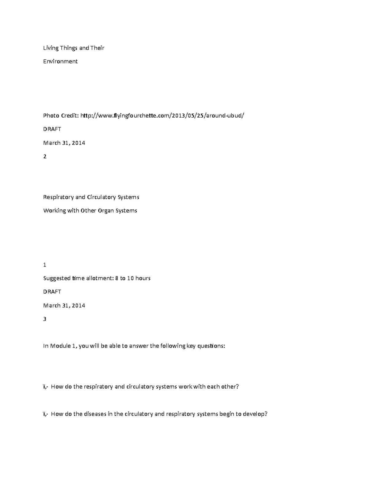 Living Things and Their Environment - Living Things and Their ...