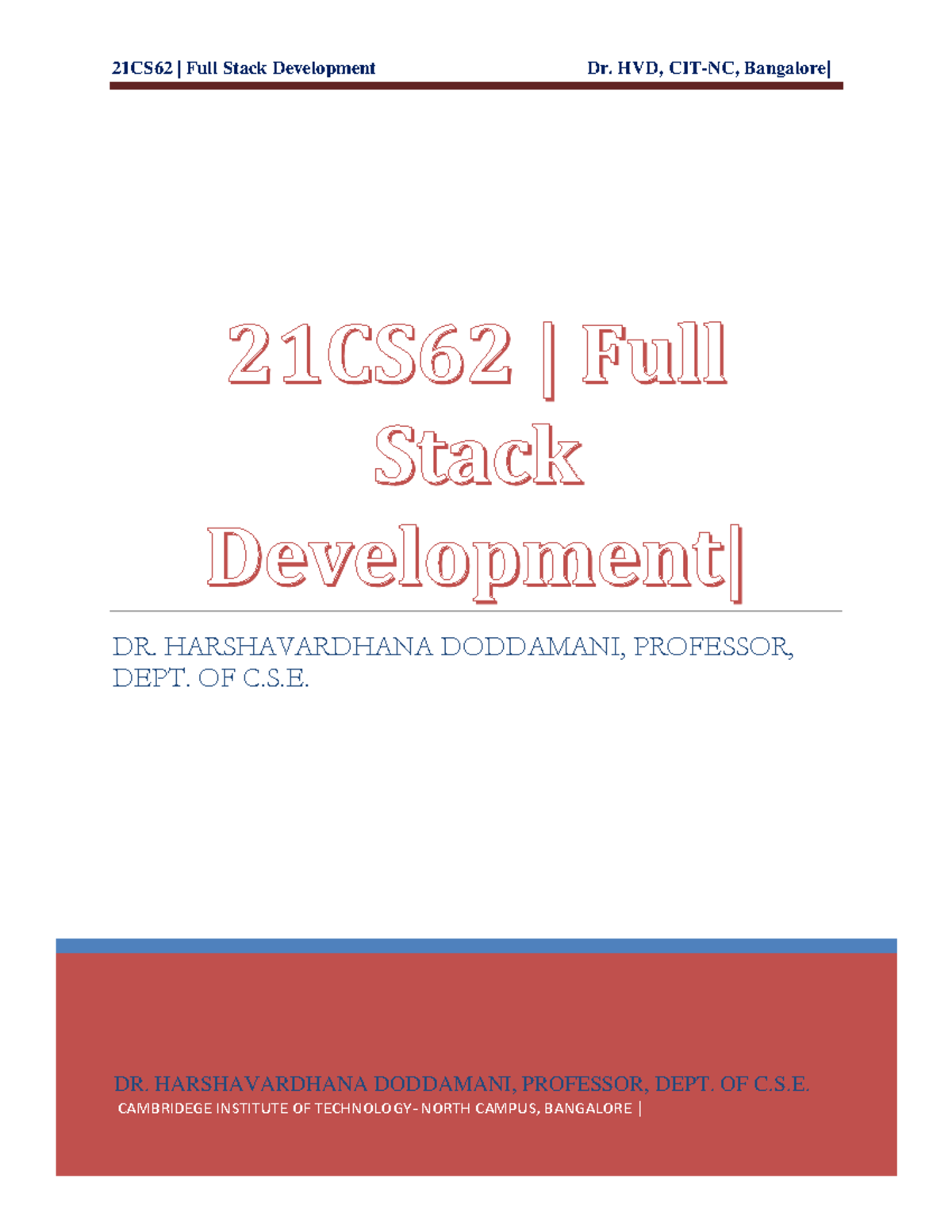 21CS62 HVD Fullstack Lab Manual - DR. HARSHAVARDHANA DODDAMANI ...