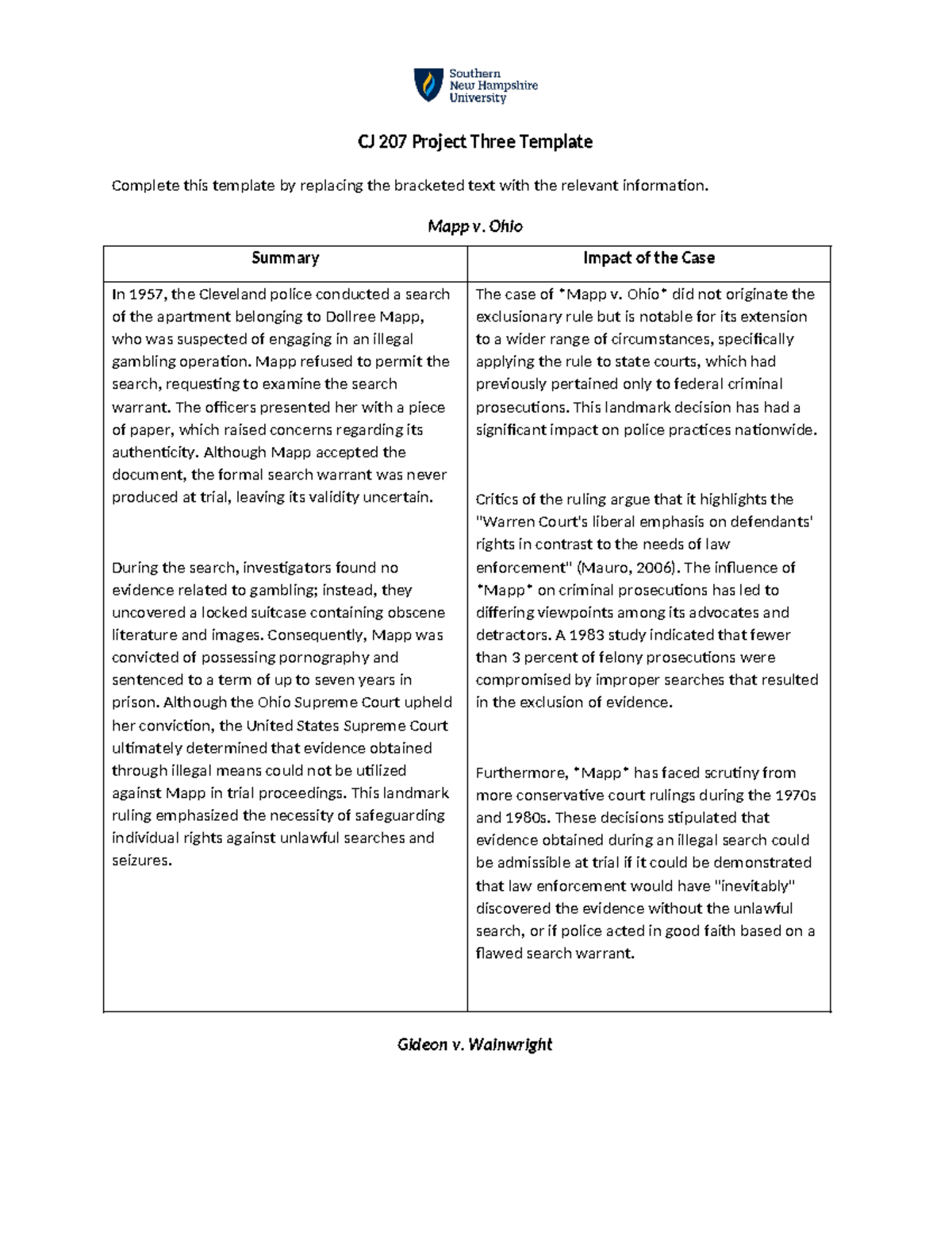 CJ 207 Project Three Template - CJ 207 Project Three Template Complete ...