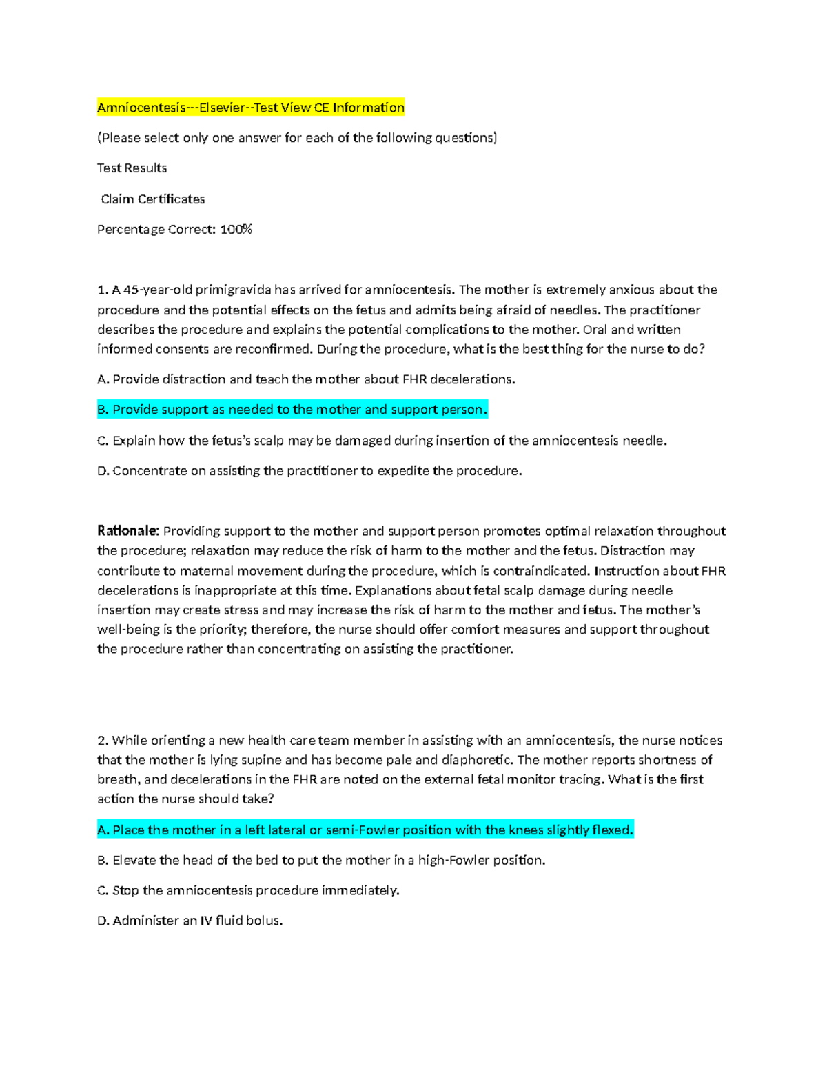 Evolve Amniocentesis Test Elsevier - Amniocentesis-Elsevier-Test View ...