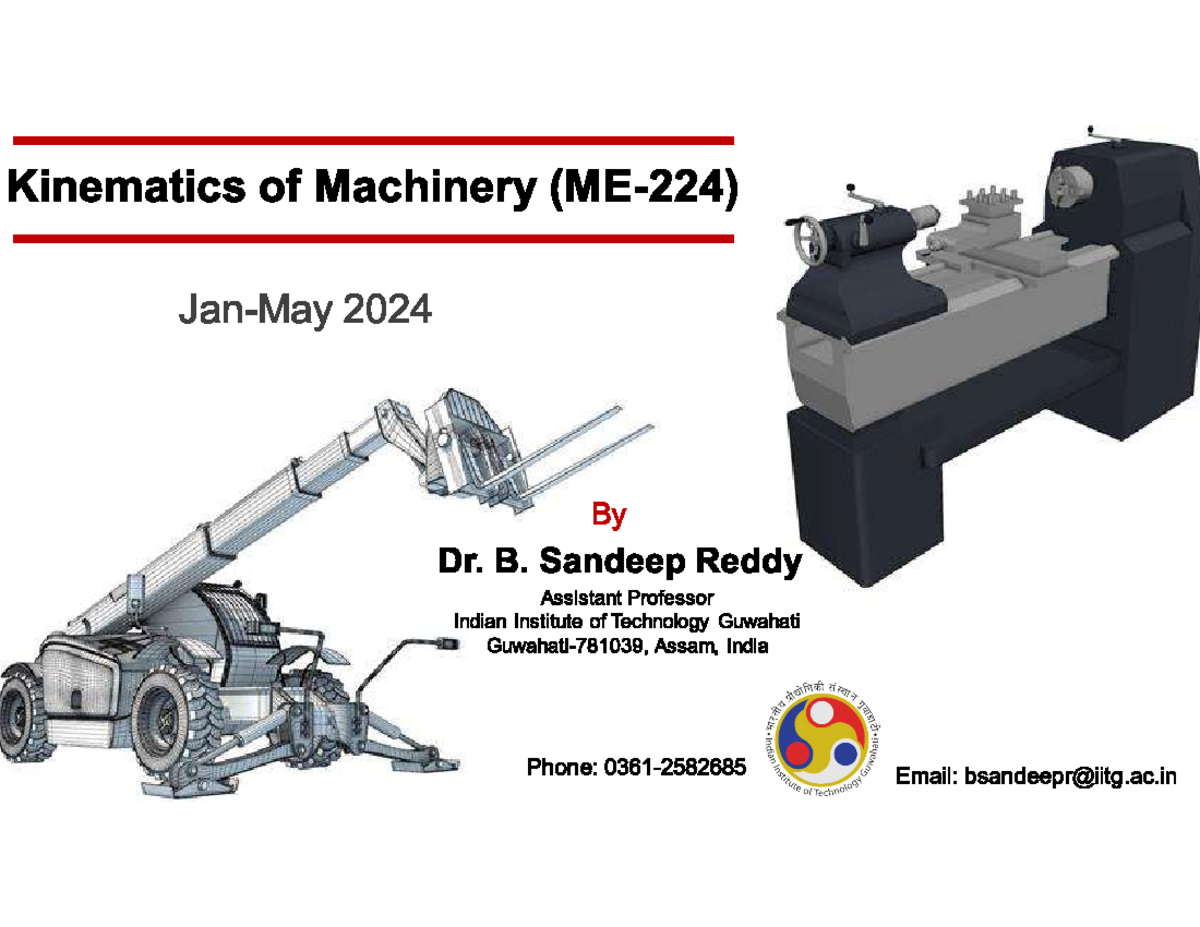Chapter 3 Lectures Notes On Kinematics Kinematics Of Machines Studocu