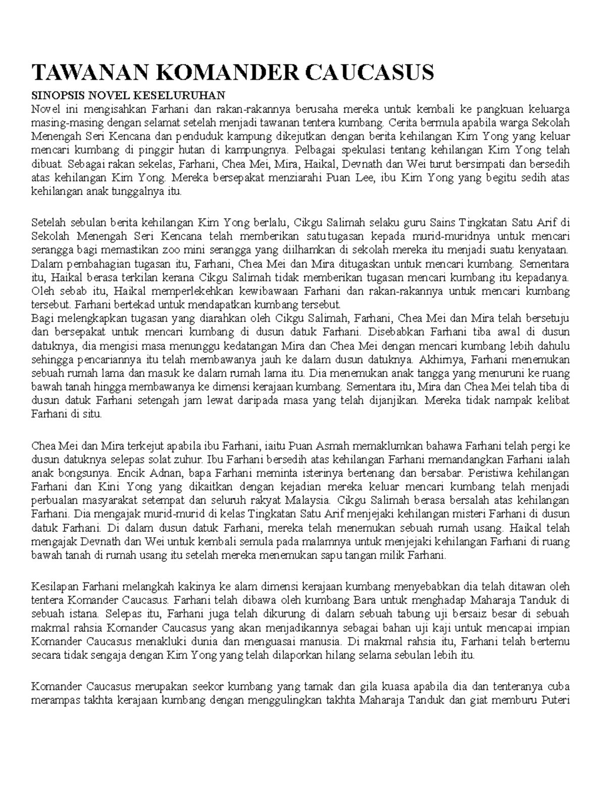 Tawanan-komander-caucasus compress - TAWANAN KOMANDER CAUCASUS SINOPSIS NOVEL KESELURUHAN Novel ...