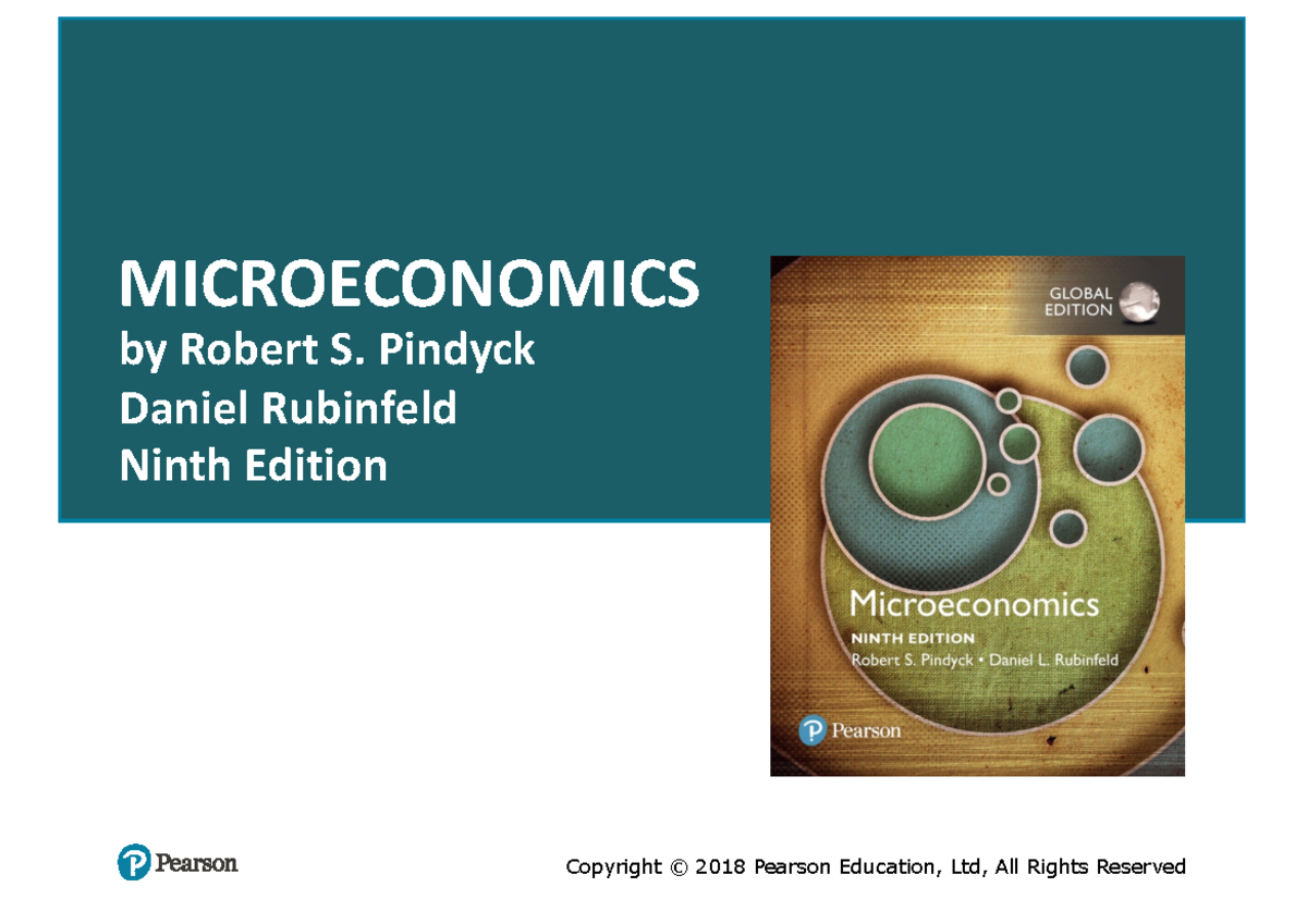 BCH401 Chapter 9 - MICROECONOMICS by Robert S. Pindyck Daniel Rubinfeld ...