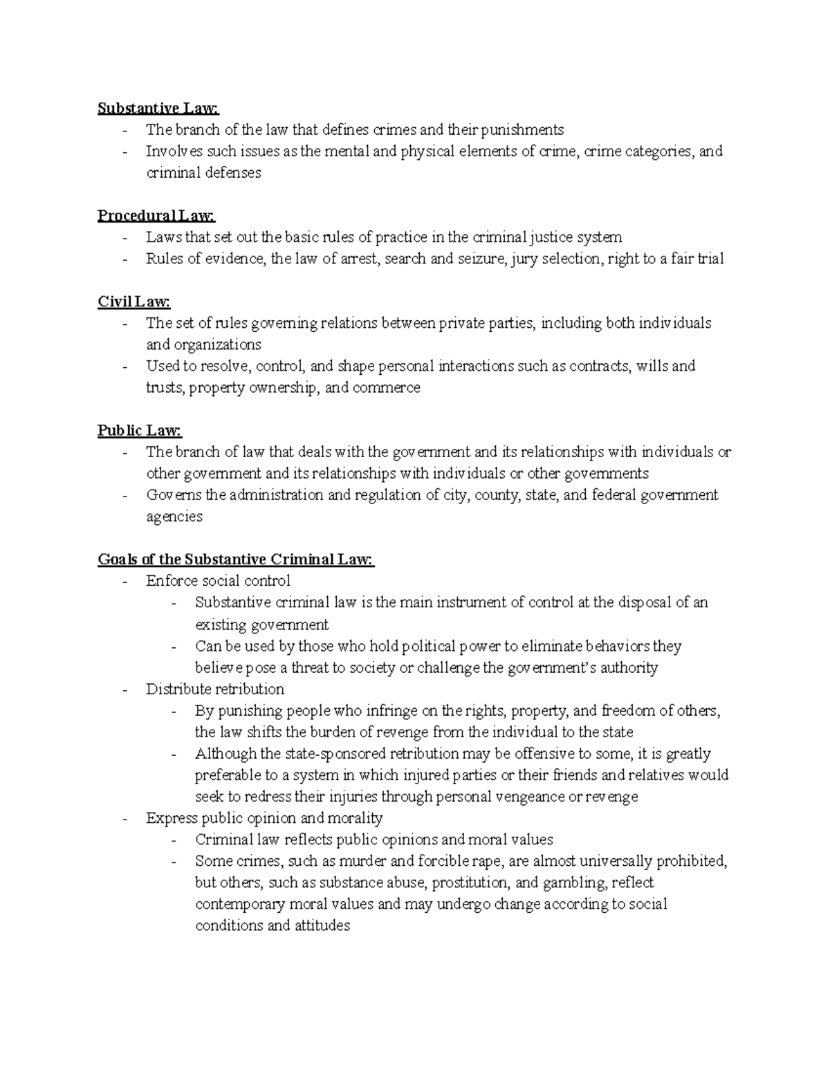 Chapter 4 Criminal Law, Substance and Procedure - Substantive Law ...