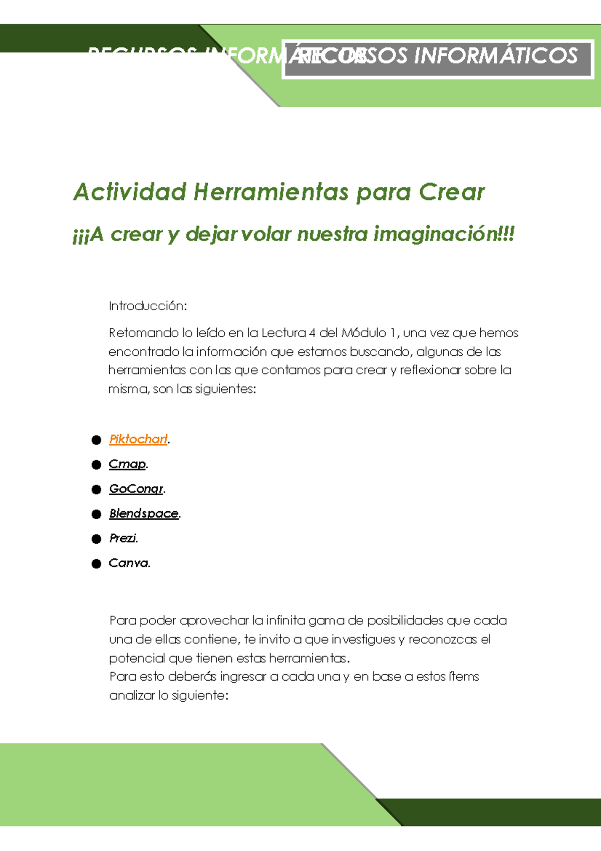 Actividad Herramientas para crear-4 - Actividad Herramientas para Crear ¡¡¡A crear y dejar volar ...