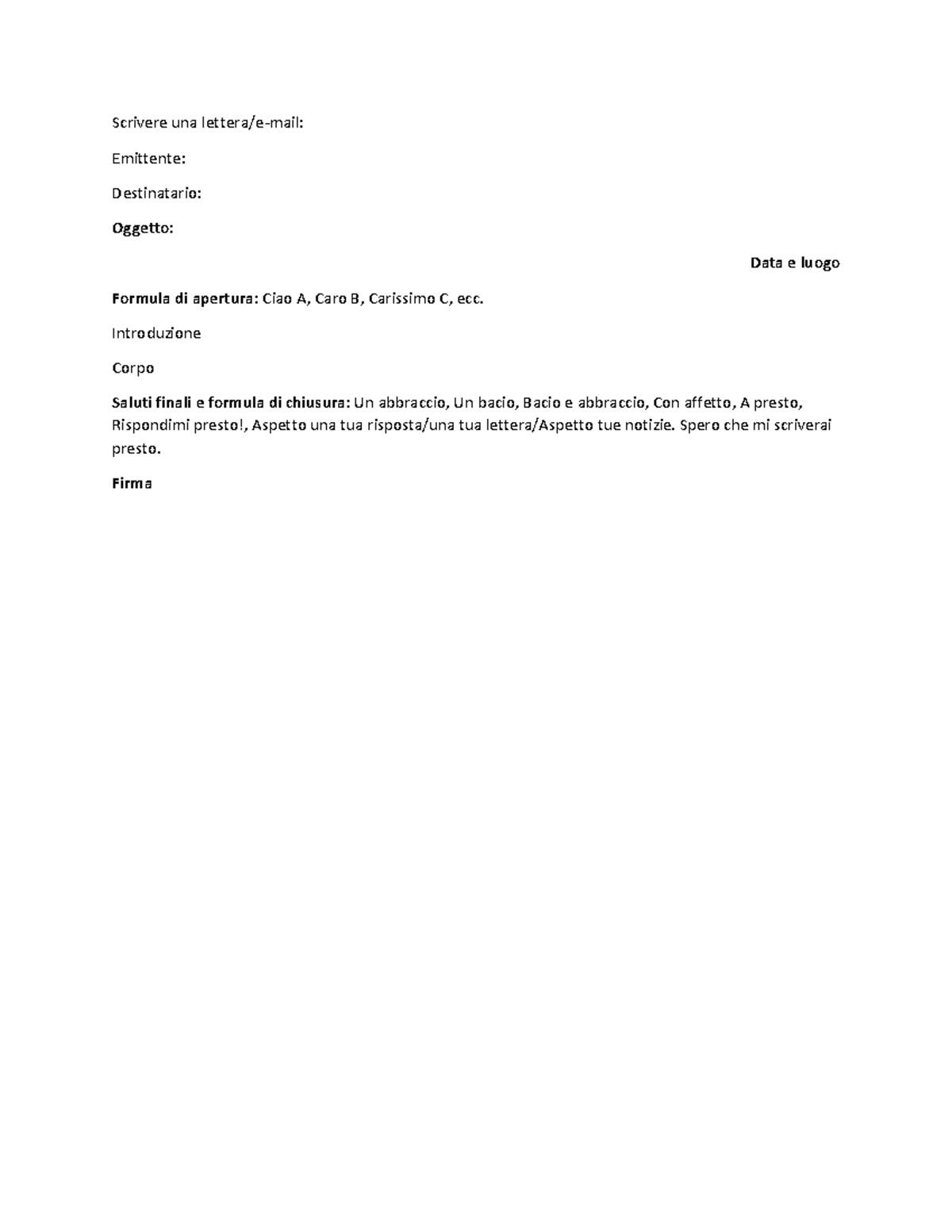 Scrivere-una-lettera-e-Scaletta - Scrivere una lettera/e-mail ...