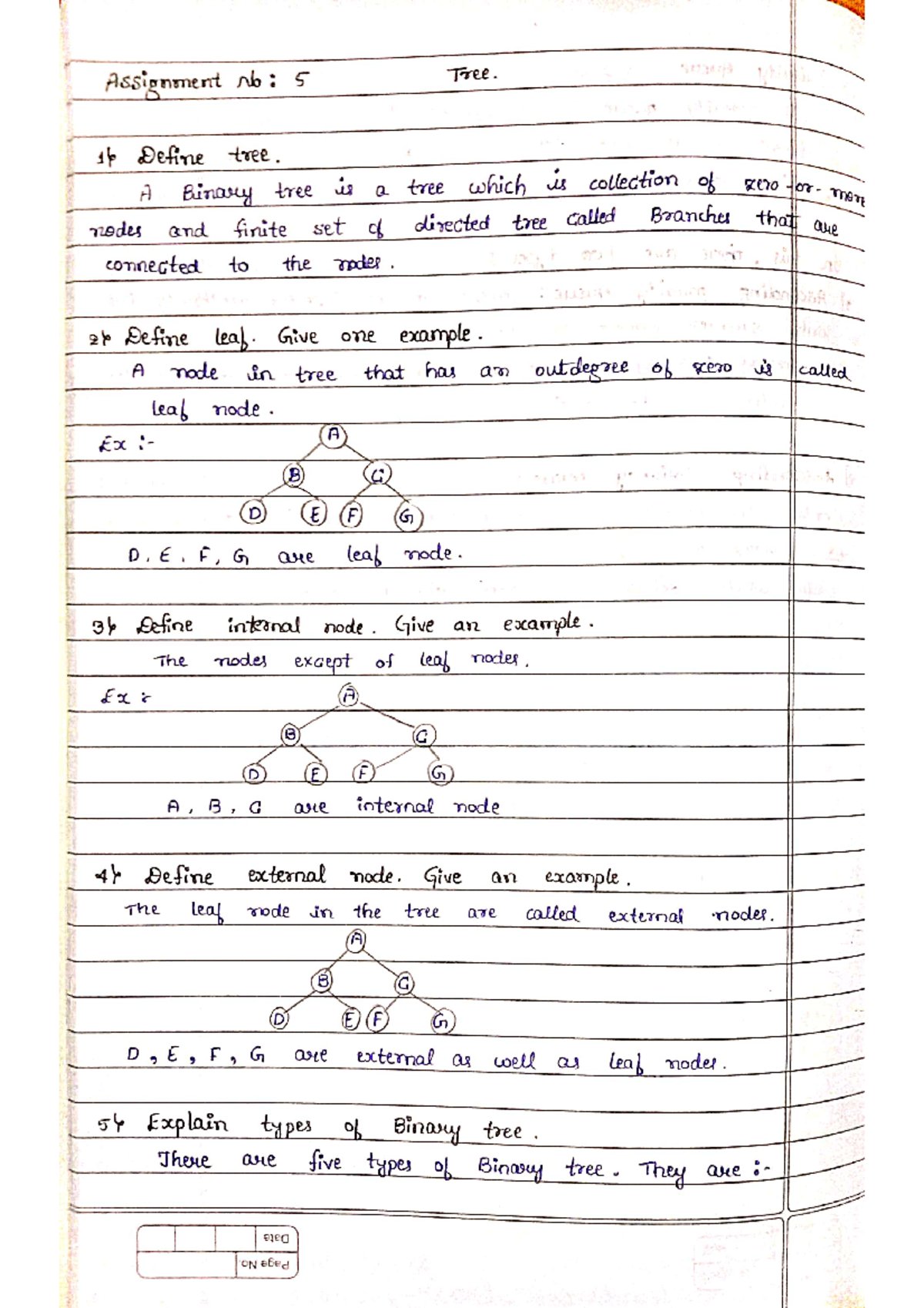 Doc Scanner May 26, 2024 8-55 PM - Assignment nb: 5 Tree. Define tree ...