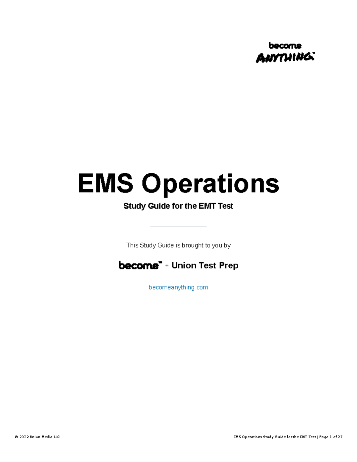EMS Operations Study Guide for the EMT Test - EMS Operations Study ...