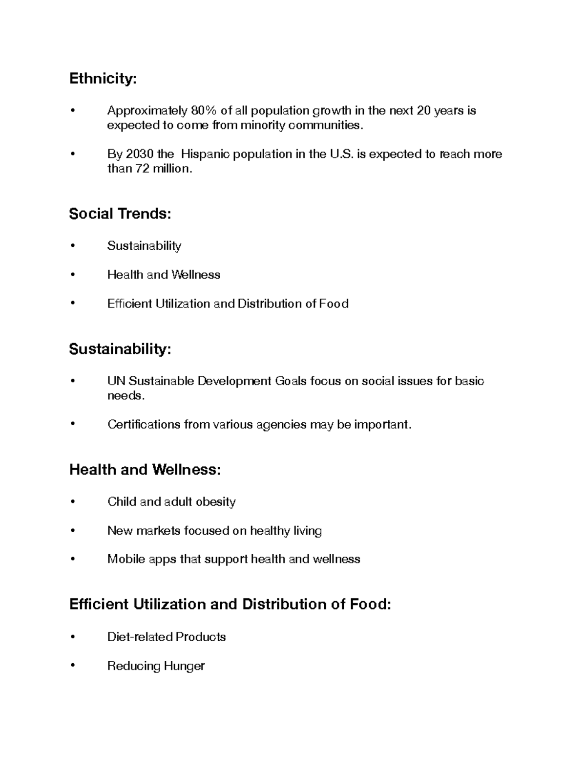 Marketing.chapter 5 - summaries - Marketing - Ethnicity: Approximately ...