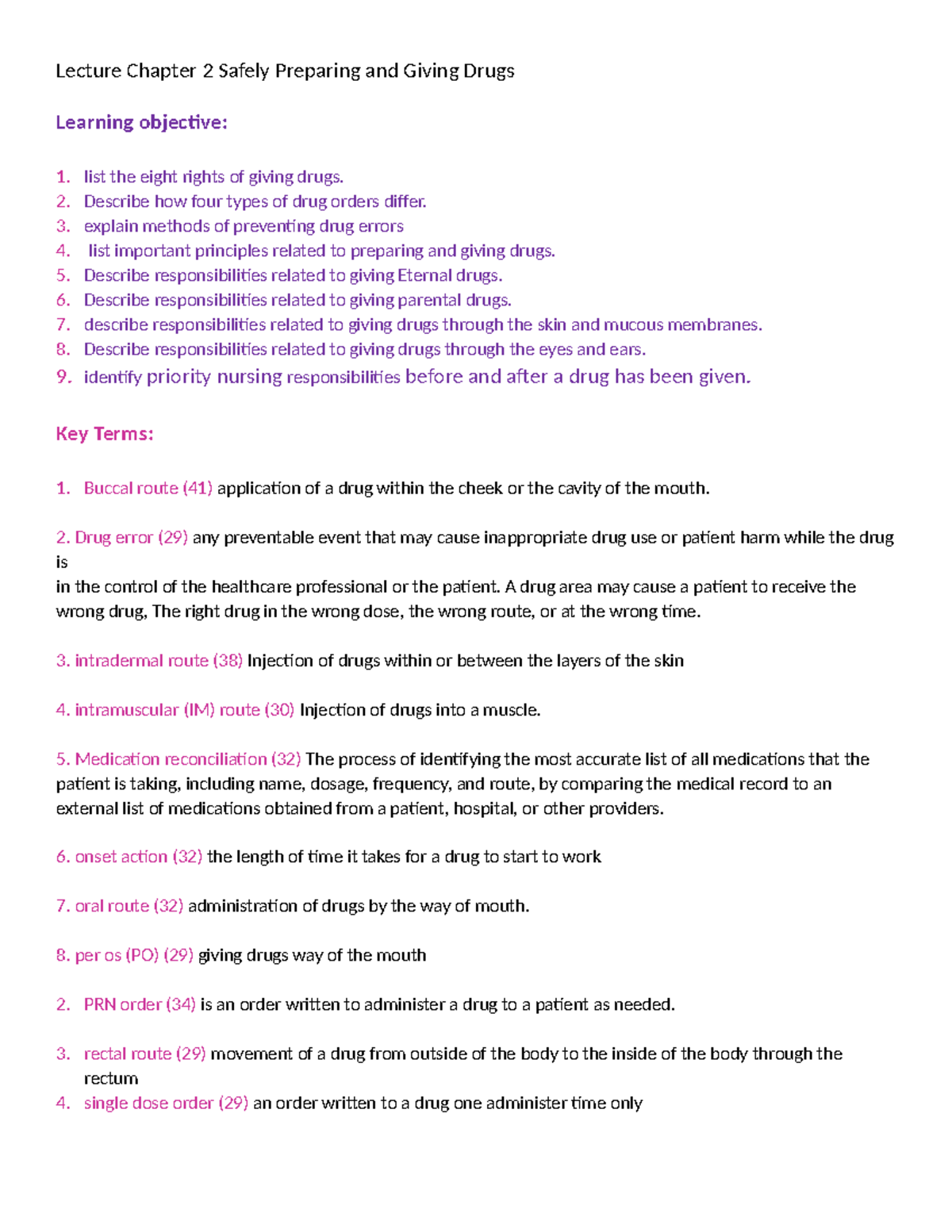 Chapter 2 Lecture - notes - Lecture Chapter 2 Safely Preparing and ...